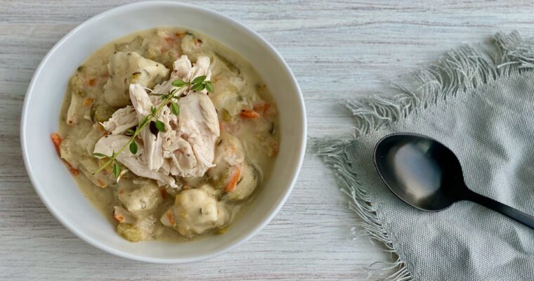 chicken and dumpling soup - KarissaP Wellness